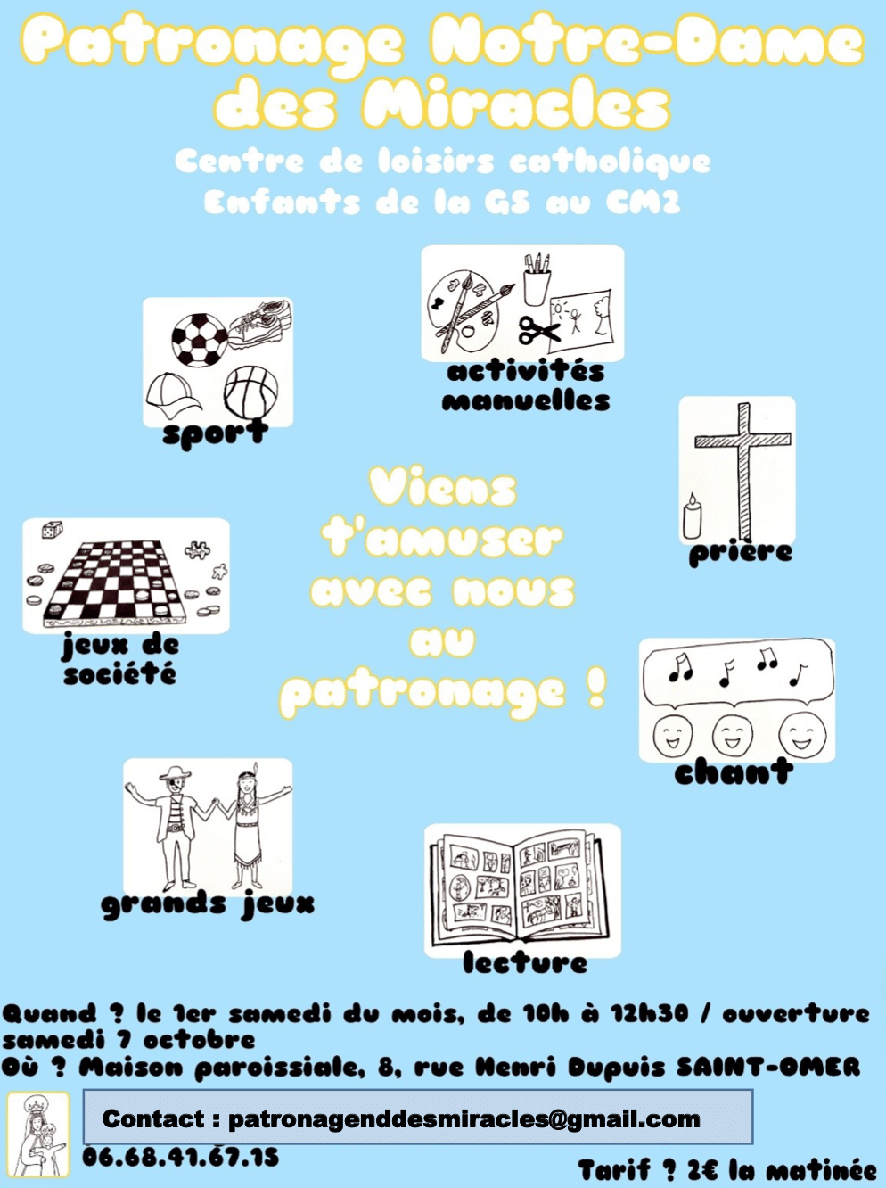 Audomar - Paroisse Saint-Omer - Patronage Notre-Dame des Miracles