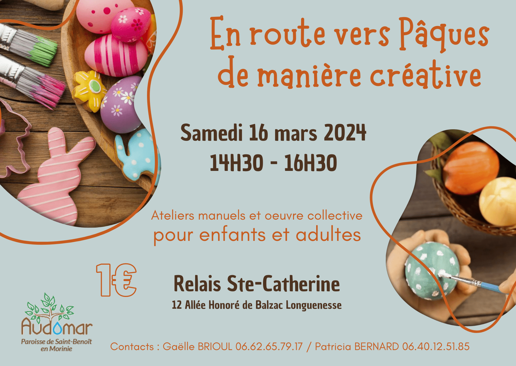 Audomar - Paroisse Saint-Omer - En route vers Pâques de manière créative