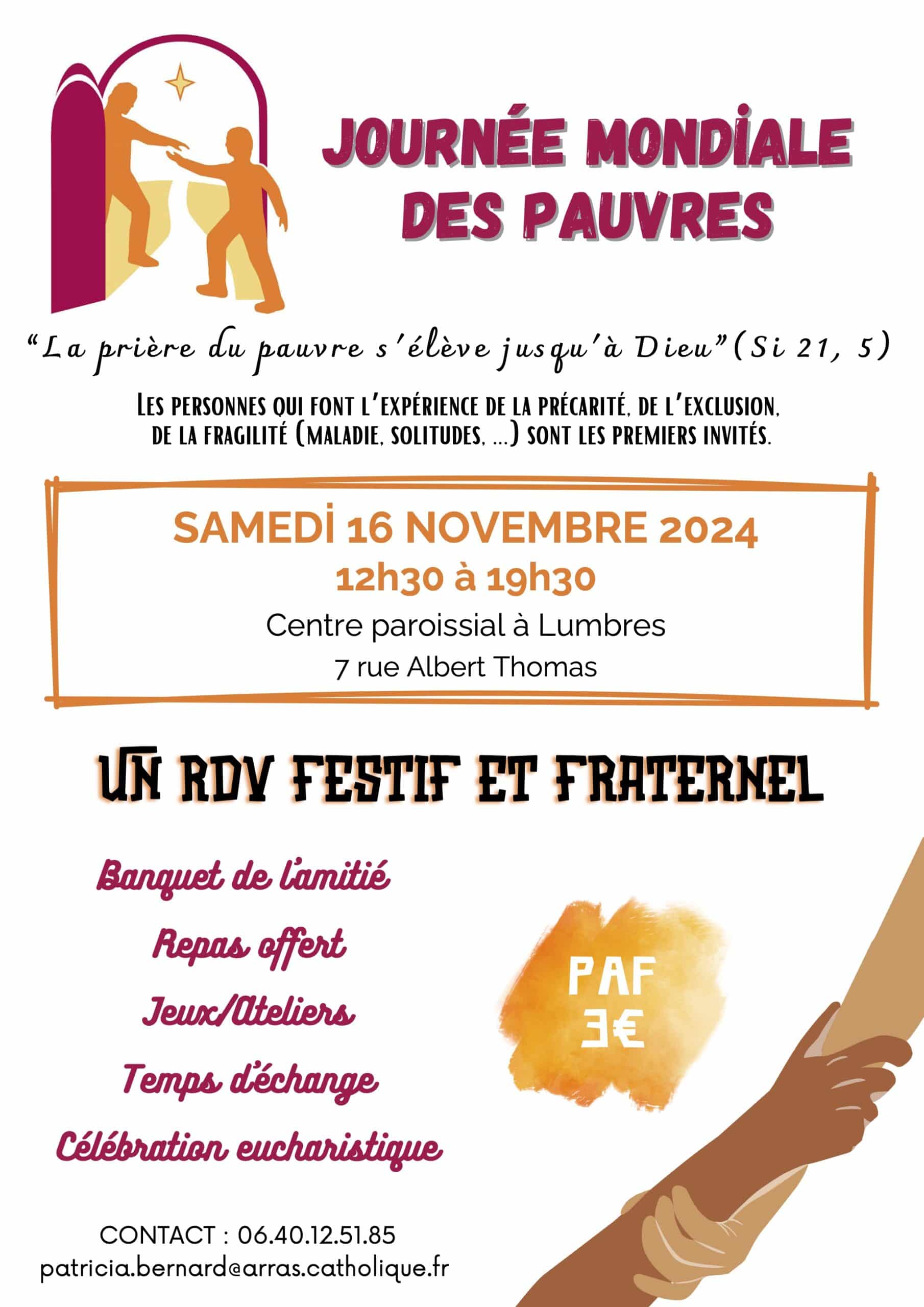 Audomar - Paroisse Saint-Omer - Journée mondiale des pauvres à Lumbres