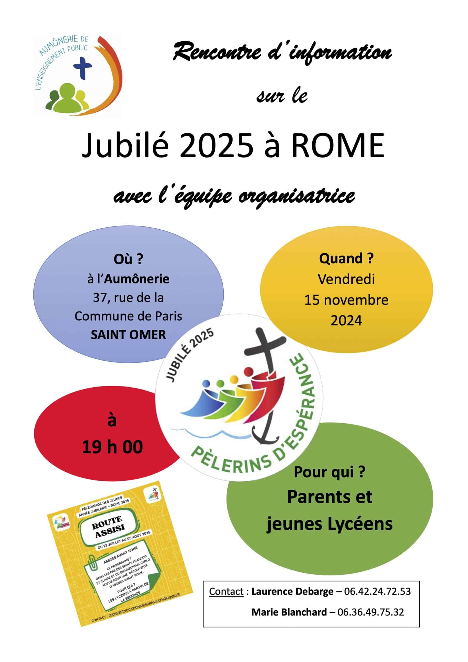 Audomar - Paroisse Saint-Omer - Le jubilé 2025 à Rome, ça t'intéresse